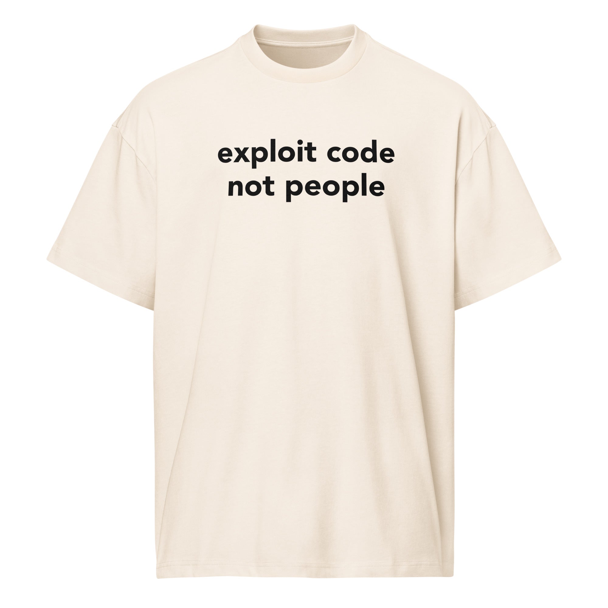 Exploit code, not people - Men’s box tee – USE I.T